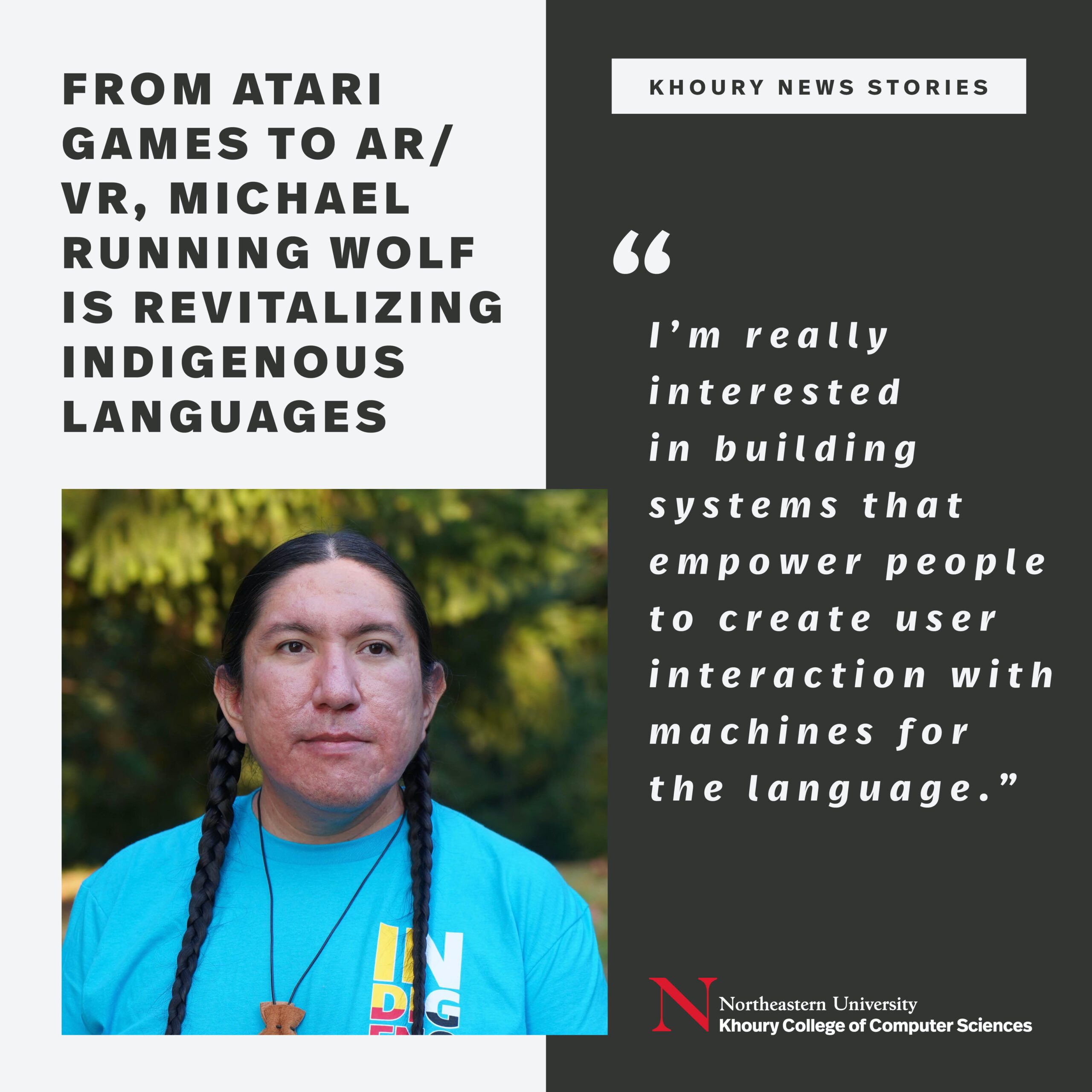 From Atari games to AR/VR, Michael Running Wolf is revitalizing ...